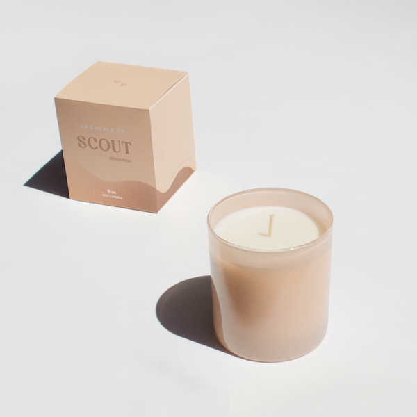 Scout 9 oz. Hue Candle (White Pine) - GP Candle Co.