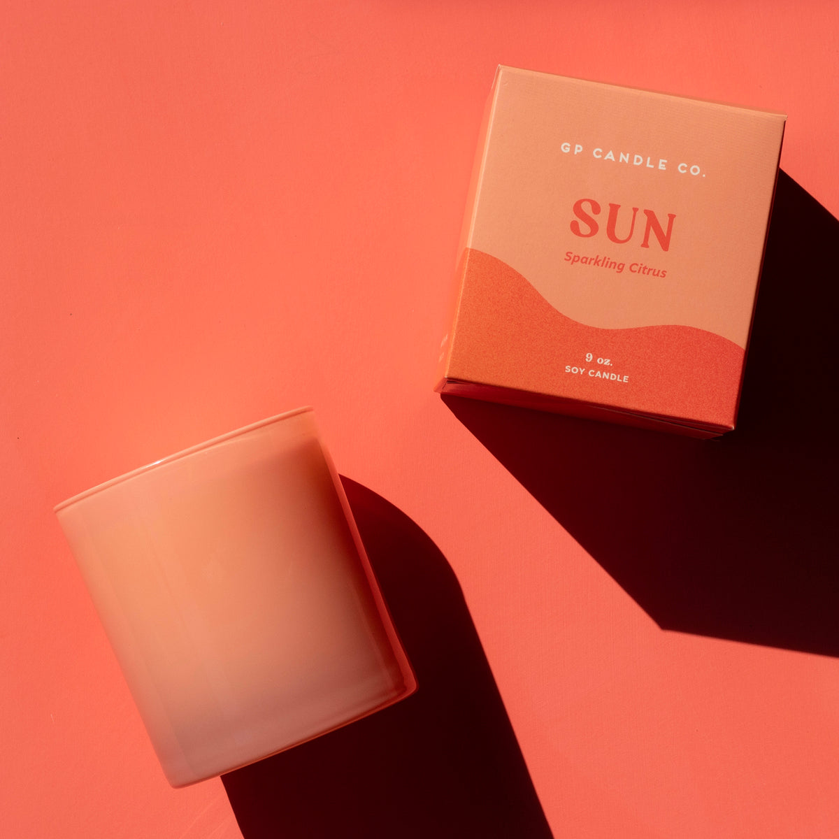 Sun 9 oz. Hue Candle (Sparkling Citrus) – GP Candle Co.